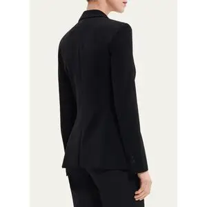 Theory Admiral Crepe One-button Blazer - Black