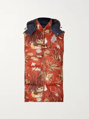 Moncler 1 Jw Anderson Battersea Reversible Logo-appliquéd Cotton Gilet - Red