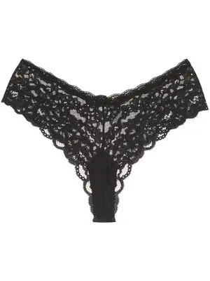 Fleur Du Mal Charlotte Lace Cheekini - Black