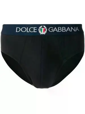 Dolce & Gabbana Logo-waistband Boxer Briefs - Blue