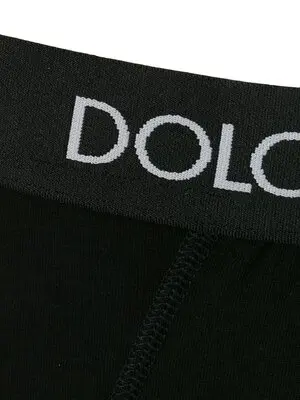 Dolce & Gabbana Logo Embroidered Briefs - Black