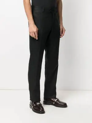 BILLIONAIRE Embroidered Tailored Trousers - Black