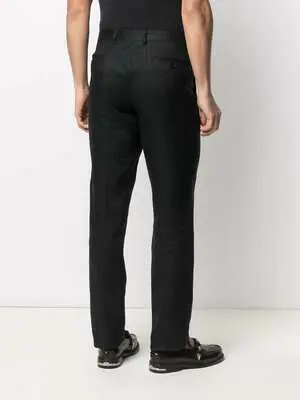 BILLIONAIRE Embroidered Tailored Trousers - Black