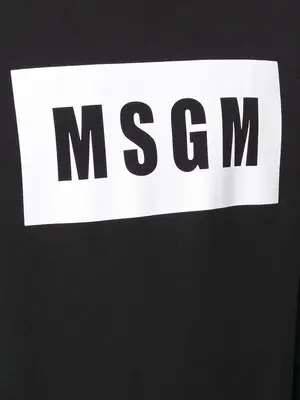 MSGM Logo-print Sweatshirt - Black