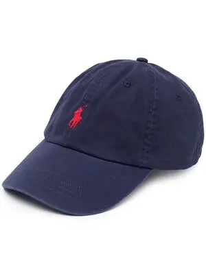 Ralph Lauren Logo-embroidered Cotton Baseball Cap Blue