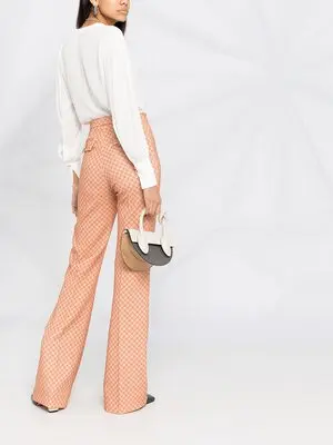 Elisabetta Franchi V-neck Long-sleeve Blouse