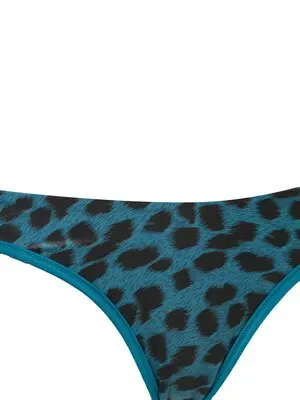 DUSKII Reversible Leopard-print Bikini Bottoms