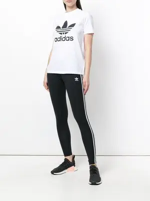 Adidas Trefoil Logo Crewneck T-shirt - White