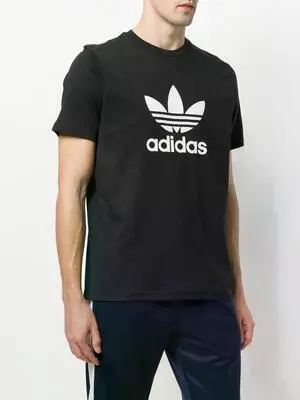 Adidas Trefoil Logo-print T-shirt - Black