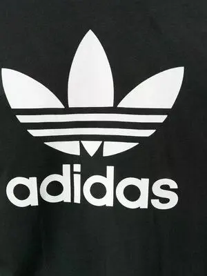 Adidas Trefoil Logo-print T-shirt - Black