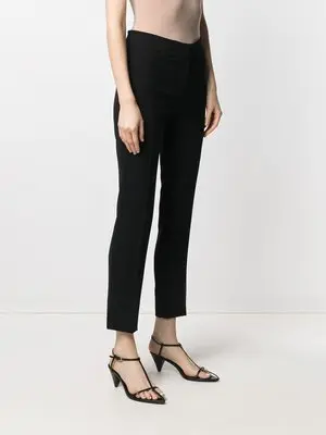 Emporio Armani Cropped Slim-fit Trousers