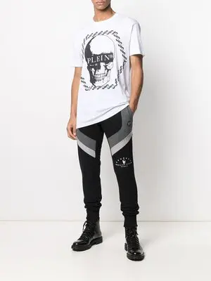 Philipp Plein Graphic Skull Crew Neck T-shirt - White