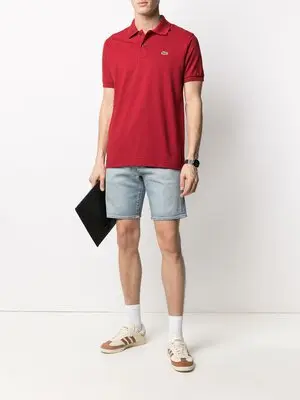 Lacoste Logo Embroidered Polo Shirt - Red
