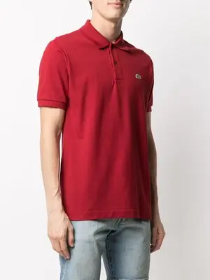 Lacoste Logo Embroidered Polo Shirt - Red