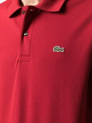 Lacoste Logo Embroidered Polo Shirt - Red