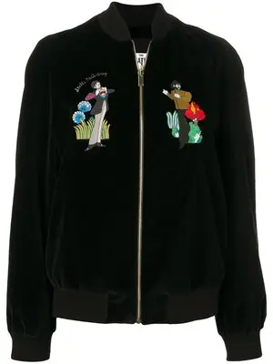 Stella McCartney All Together Now' Embroidered Bomber Jacket