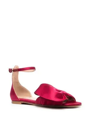 Red Valentino Bow-embellished Sandals - Red