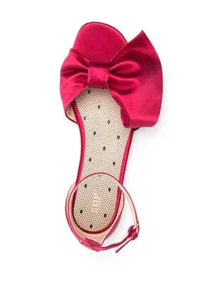 Red Valentino Bow-embellished Sandals - Red