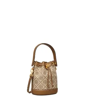 Tory Burch Tory Burch Mini T Monogram Bucket Bag Hazel