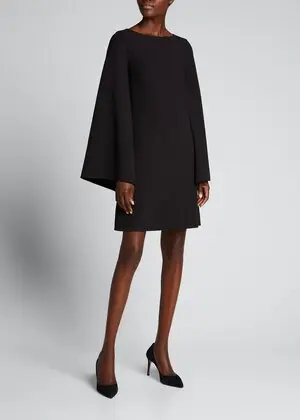 Michael Kors Kimono-Sleeve Shift Dress - Black