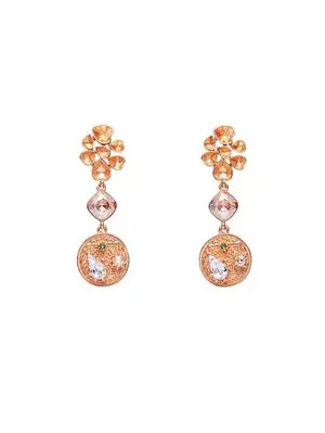 Oscar De La Renta Oscar De La Renta Crystal Drop Earrings Gold
