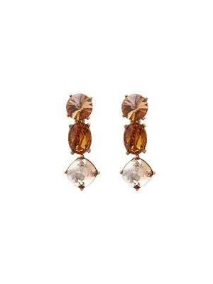 Oscar De La Renta Oscar De La Renta Crystal Drop Earrings Light Topaz