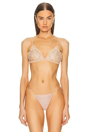 La Perla Souple Triangle Bra In White