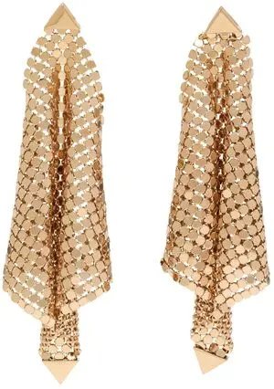 Rabanne Paco Rabanne Gold Pixel Flow Earrings P710 Gold