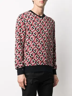 Moncler Jacquard Logo Crew-neck Jumper