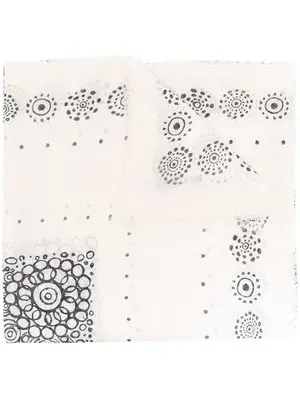 10 CORSO COMO Geometric Print Scarf - Neutrals