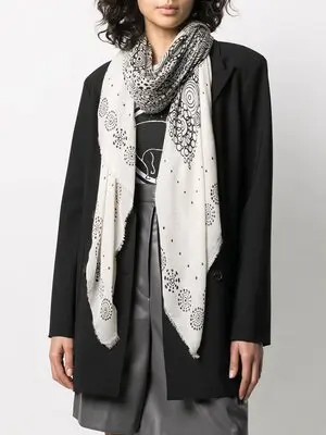 10 CORSO COMO Geometric Print Scarf