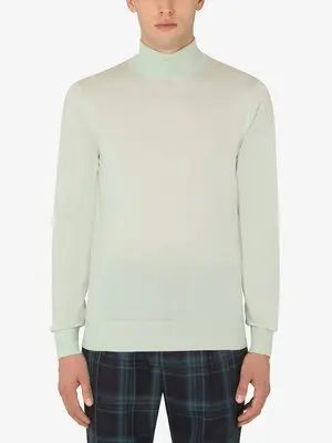 Dolce & Gabbana Knitted Roll-neck Jumper - Green