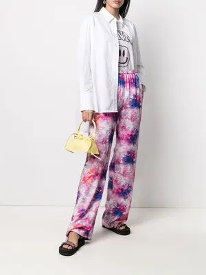 MSGM Floral-print Trousers