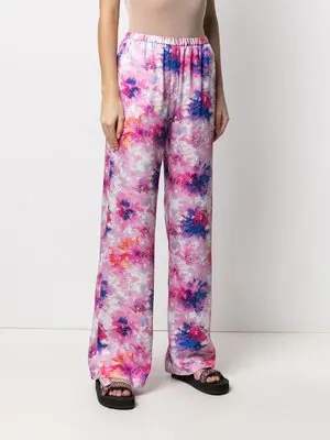 MSGM Floral-print Trousers