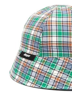 MSGM Check-print Bucket Hat
