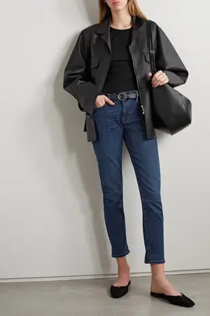 FRAME Le Garcon Cropped Boyfriend Jeans