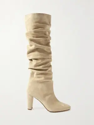 Manolo Blahnik Calassohi 90 Suede Knee Boots