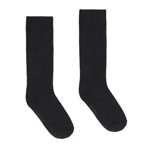 SKIMS Cable Knit Slouch Socks Black