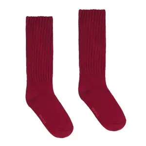 SKIMS Cable Knit Slouch Socks Brick