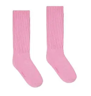 SKIMS Cable Knit Slouch Socks Bubble Gum