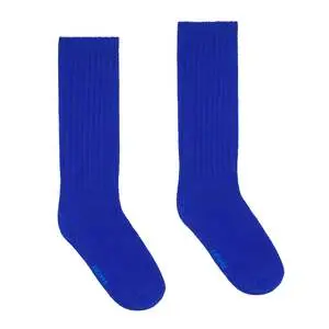 SKIMS Cable Knit Slouch Socks Cobalt