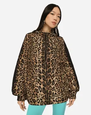 Dolce & Gabbana Leopard-print Nylon Anorak