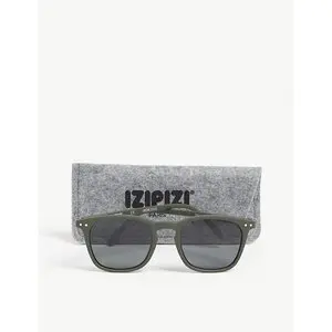 IZIPIZI E Square-frame Sunglasses - Black
