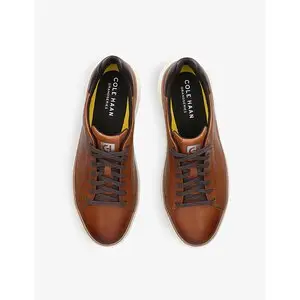Cole Haan Grandprø Topspin Leather Trainers - Tan Comb