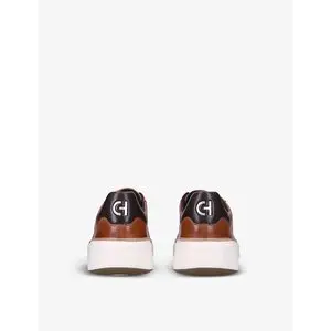 Cole Haan Grandprø Topspin Leather Trainers - Tan Comb