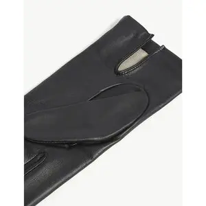 DENTS Hand-stitched Leather Gloves With Silk Lining - Black