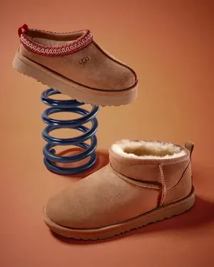 UGG Tazz Platform Slippers - Chestnut