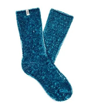 UGG Leda Cozy Crew Socks Blue Saphire