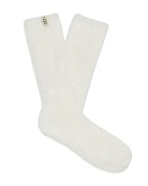 UGG Leda Cozy Crew Socks - White