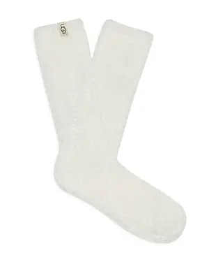 UGG Leda Cozy Crew Socks - White